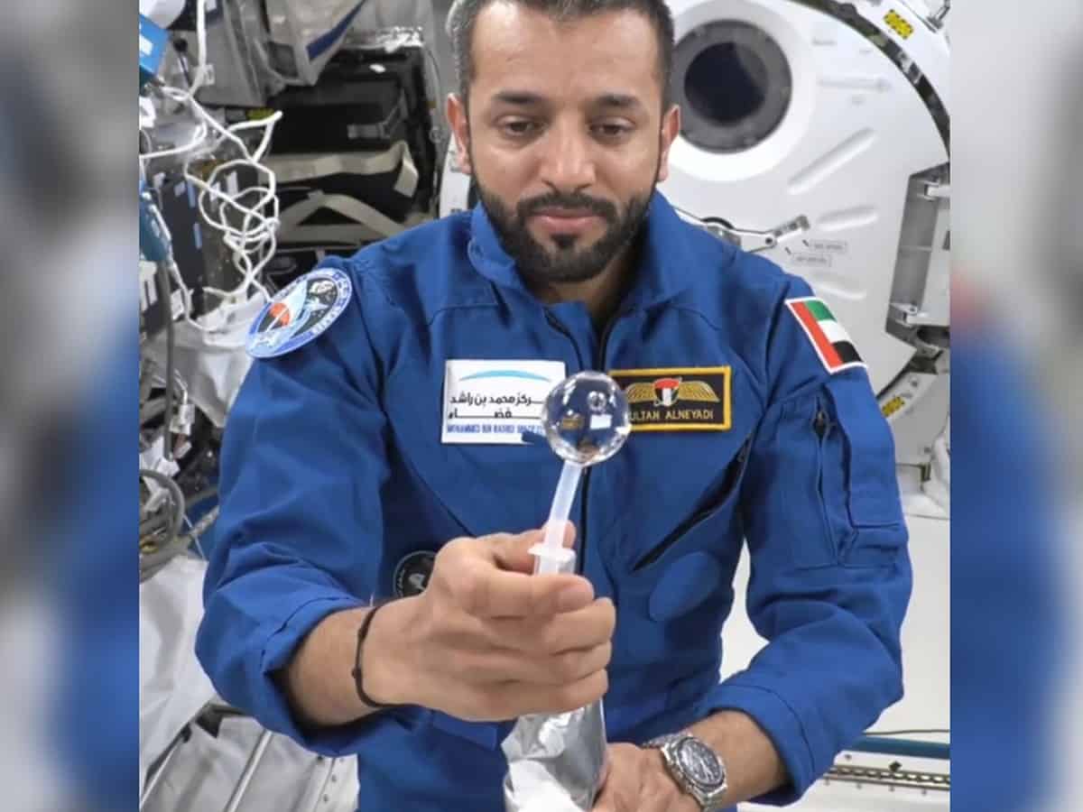 Watch: UAE astronaut Sultan Al Neyadi shows how water looks in space ...